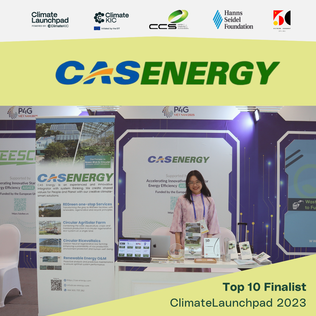 CAS Energy: Nông nghiệp dẫn đầu trong xu hướng khởi nghiệp xanh